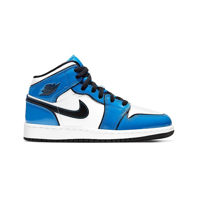 Air Jordan 1 Mid Signal Blue - TeCalzoShoes